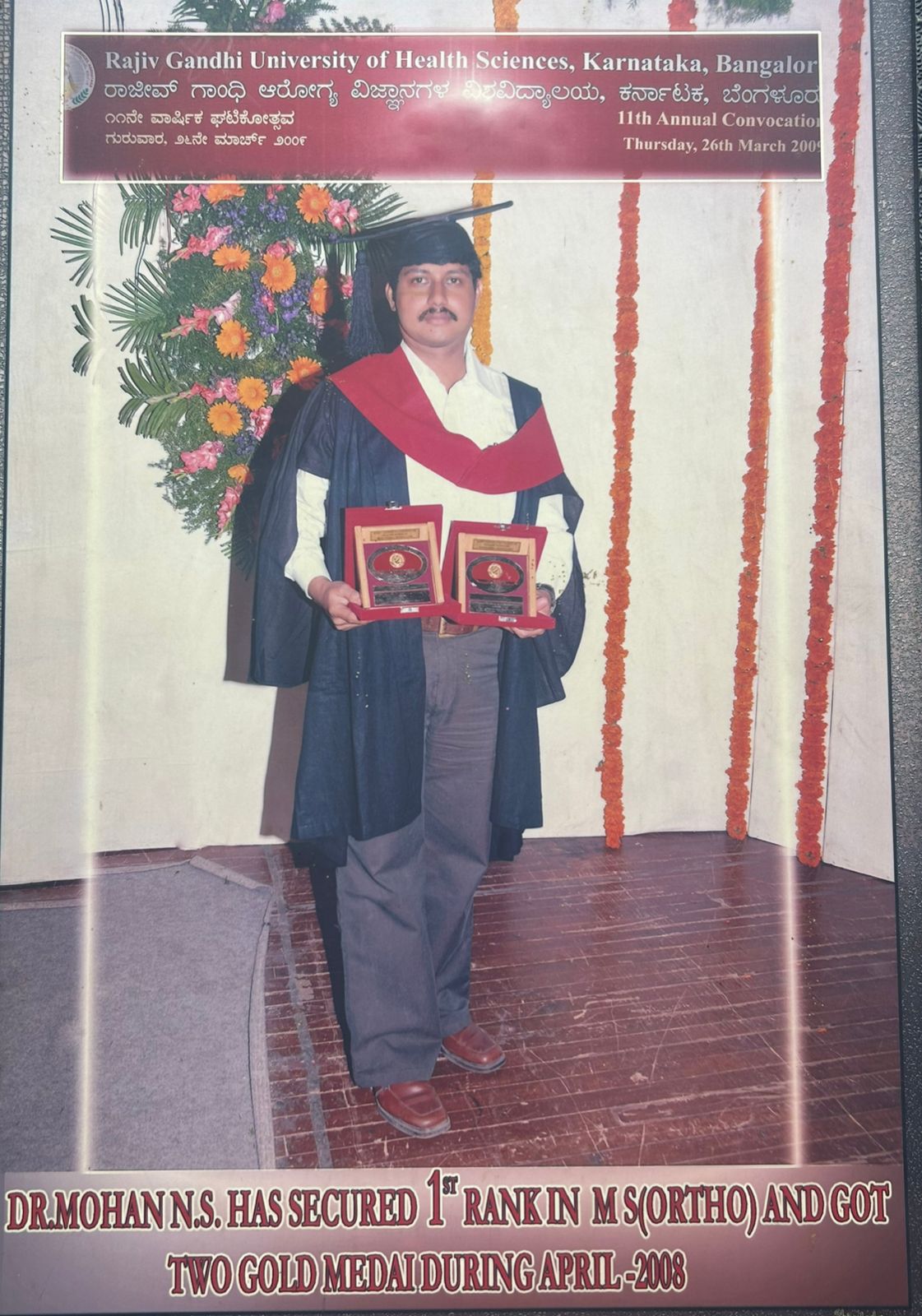 Dr. Mohan N S is a Consultant Orthopedic and Spine Surgeon